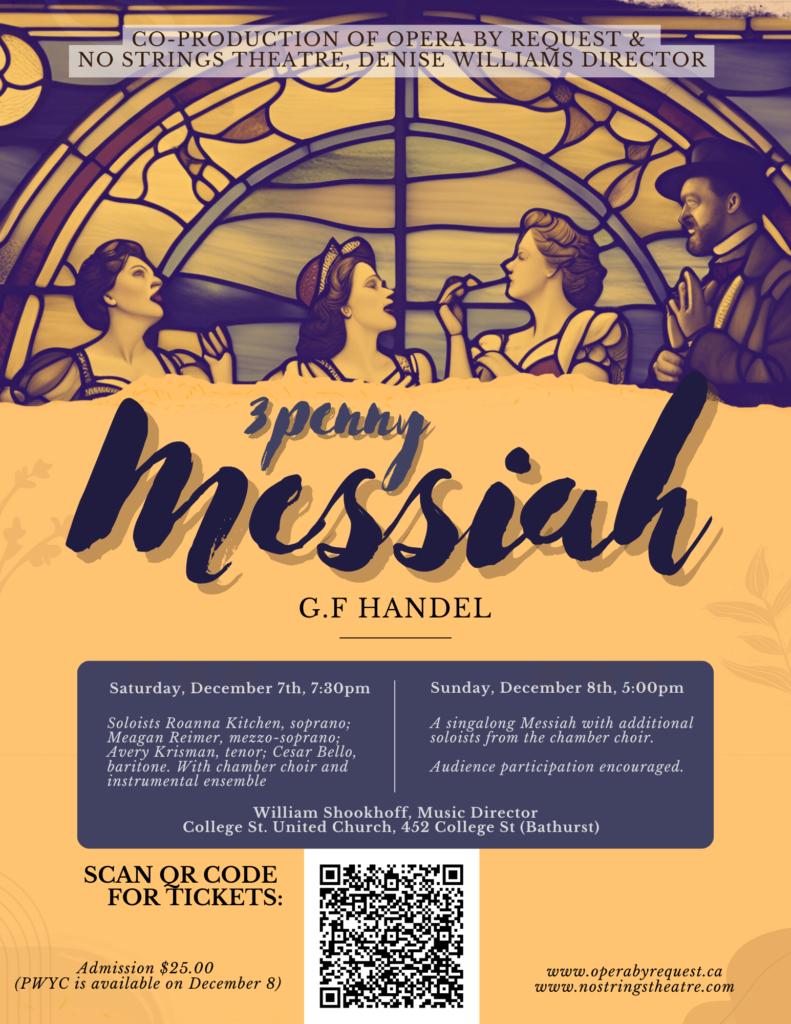The 3 Penny Messiah: An Intimate Look at Handel’s Masterpiece | Opera ...