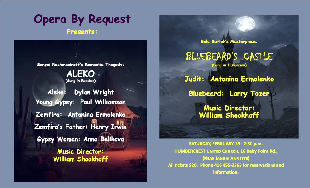 Double Bill: Bluebeard’s Castle & Aleko | Opera By Request